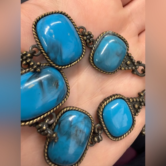 Jewelry | Vintage Turquoise Blue Bracelet | Poshmark